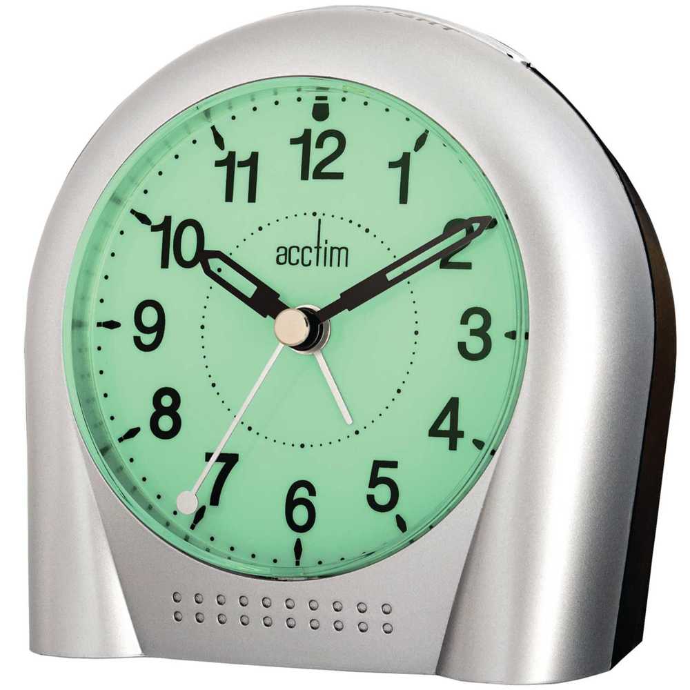 Acctim Sweeper Alarm Clock | Silver | Go Shop Direct