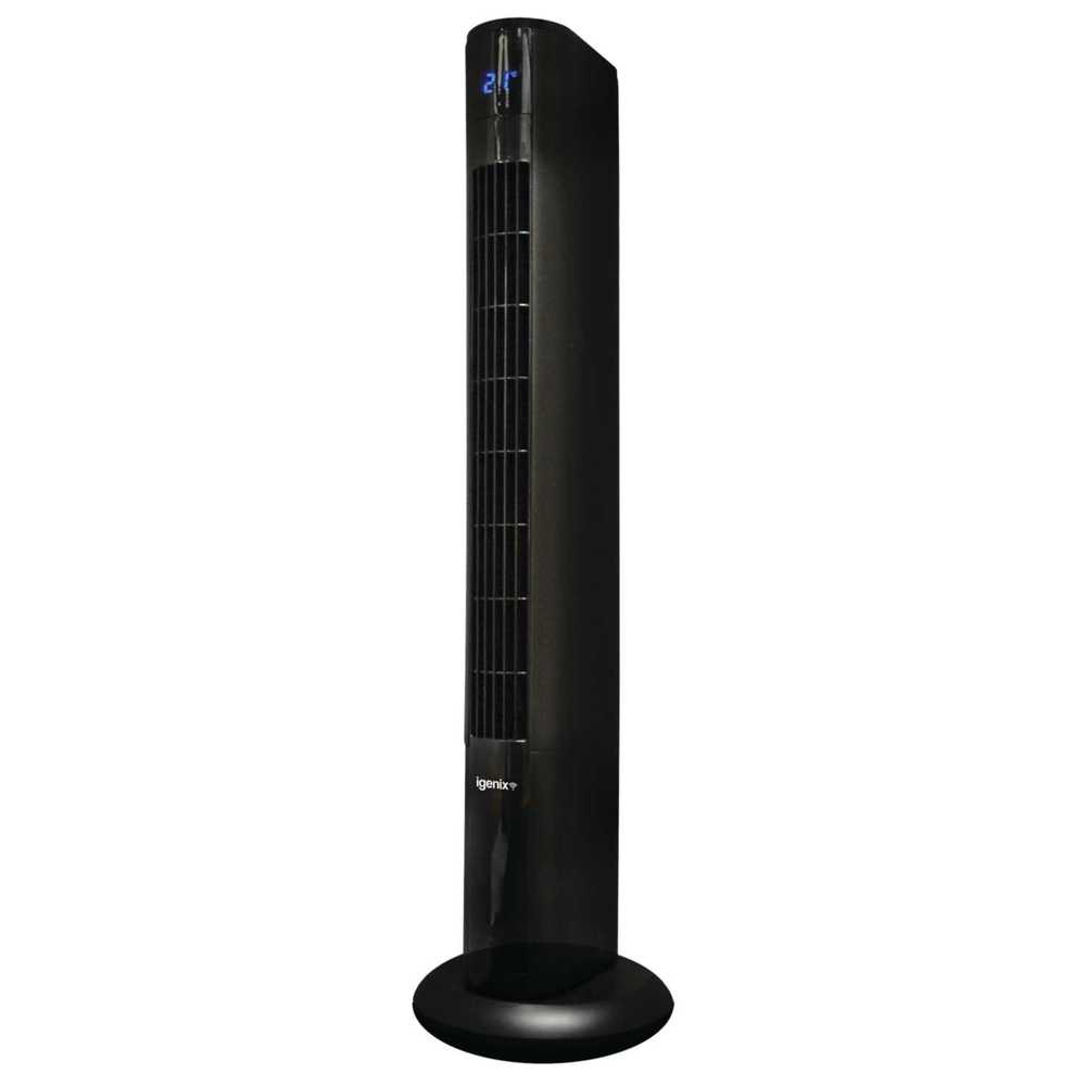 Igenix Smart Digital Tower Fan with Voice Control, Black | Go Shop Direct